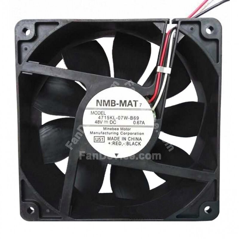 Nmb 4715kl 07w B69 Dc 48v 067a 3 Wires Axial Cooling Fan
