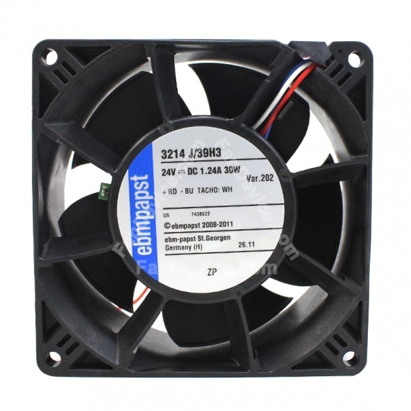 Ebmpapst 3214 J/39H3 DC 24V 1.24A 30W 4 Wires Axial Cooling Fan ...