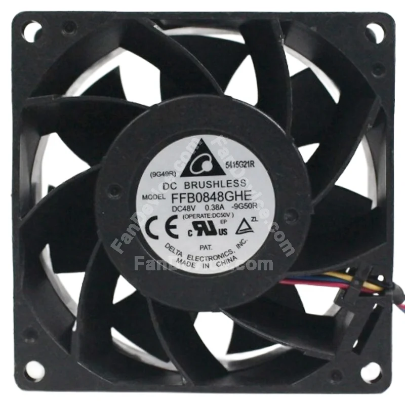Delta FFB0848GHE 48V 0.38A 4 Wires Brushless Cooling Fan - FanDevice.com
